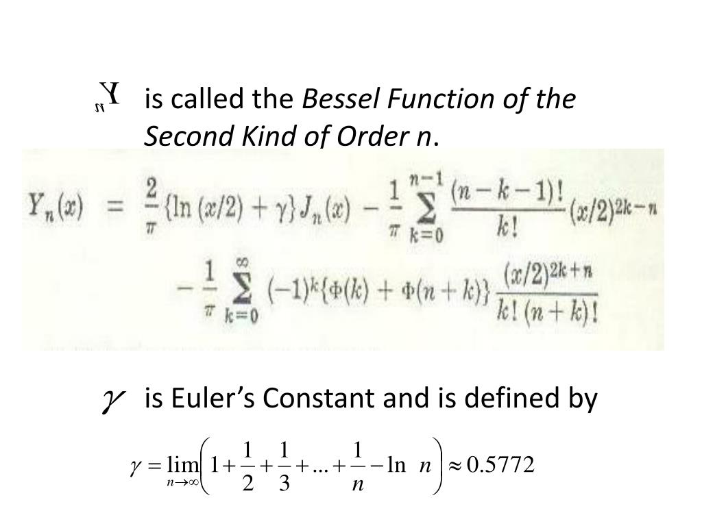 PPT - BESSEL’S EQUATION AND BESSEL FUNCTIONS : PowerPoint Presentation ... PPT - BESSEL’S EQUATION AND BESSEL FUNCTIONS : PowerPoint Presentation ...