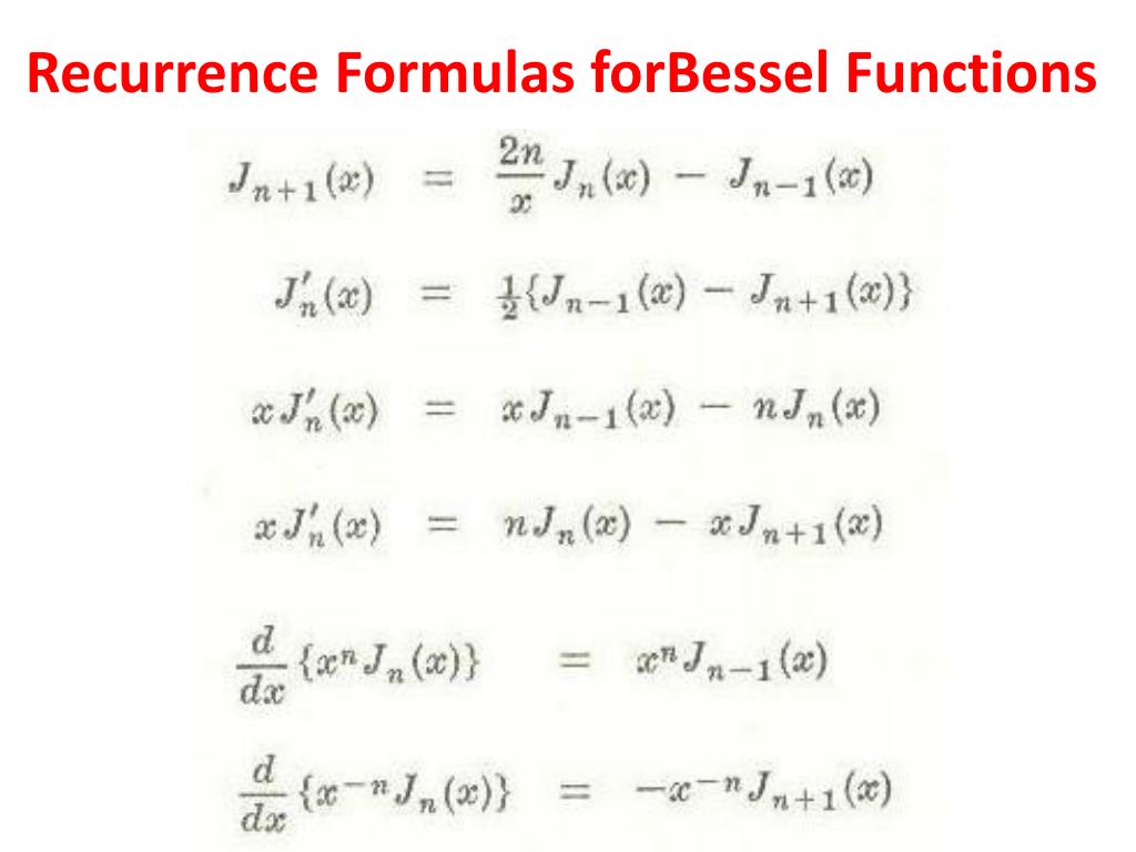 PPT - BESSEL’S EQUATION AND BESSEL FUNCTIONS : PowerPoint Presentation ... PPT - BESSEL’S EQUATION AND BESSEL FUNCTIONS : PowerPoint Presentation ...
