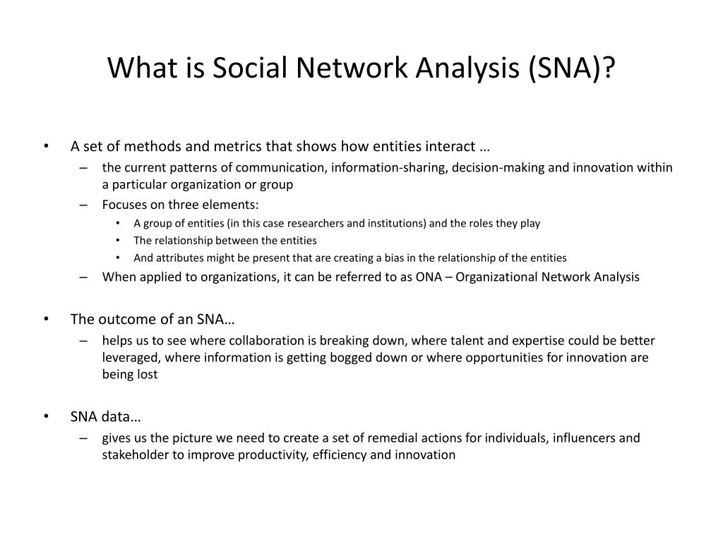 Ppt Using Social Network Analysis To Evaluate Communities Of Practice A Methodological