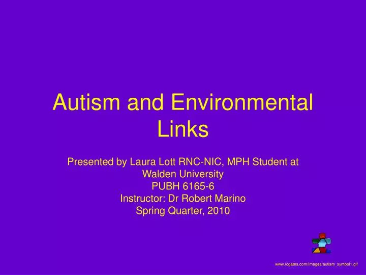 PPT - Autism and Environmental Links PowerPoint Presentation, free ...