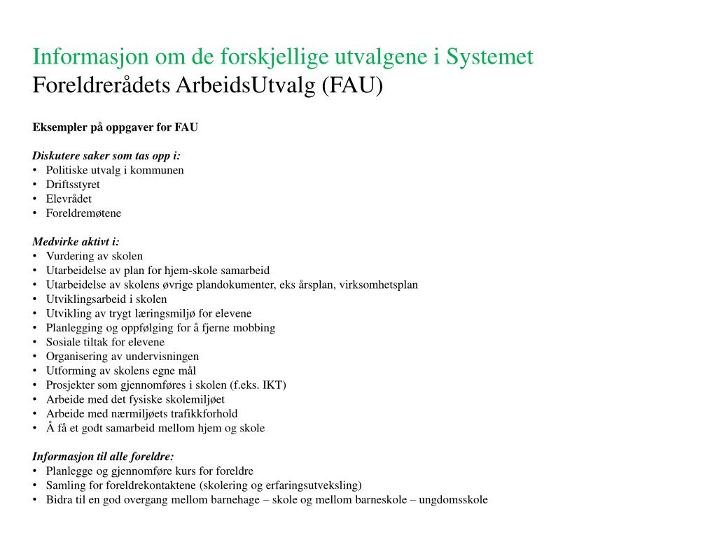 PPT - Presentasjon til nye 1ste klasse foreldre Torbjørn Nilsen ...