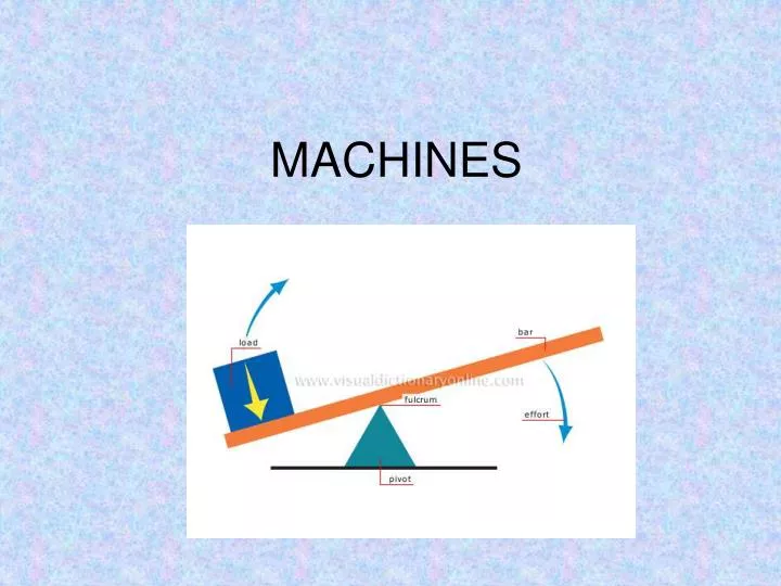 PPT - MACHINES PowerPoint Presentation, free download - ID:1760839