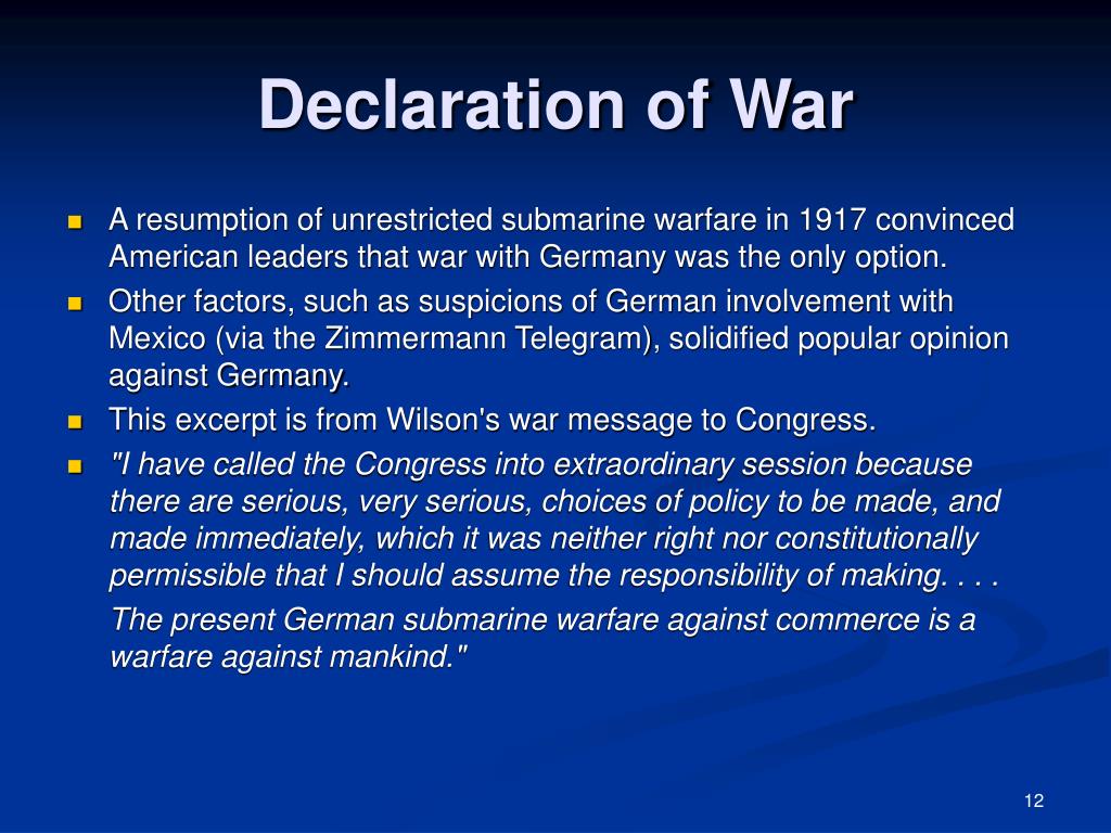 PPT - American Neutrality and Entry into World War I PowerPoint ...
