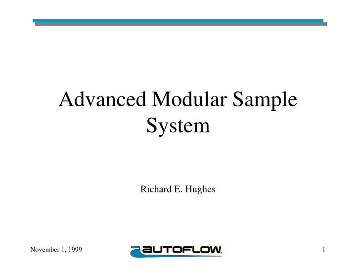 PPT - Advanced Modular Sample System PowerPoint Presentation, free ...