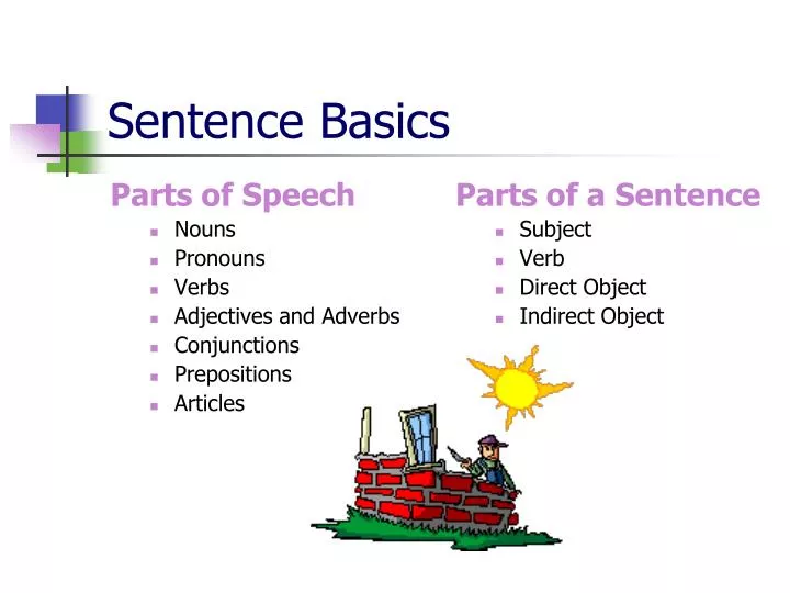 PPT - Sentence Basics PowerPoint Presentation, free download - ID:1761389