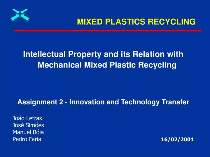 PPT - MIXED PLASTICS RECYCLING PowerPoint Presentation, free download ...
