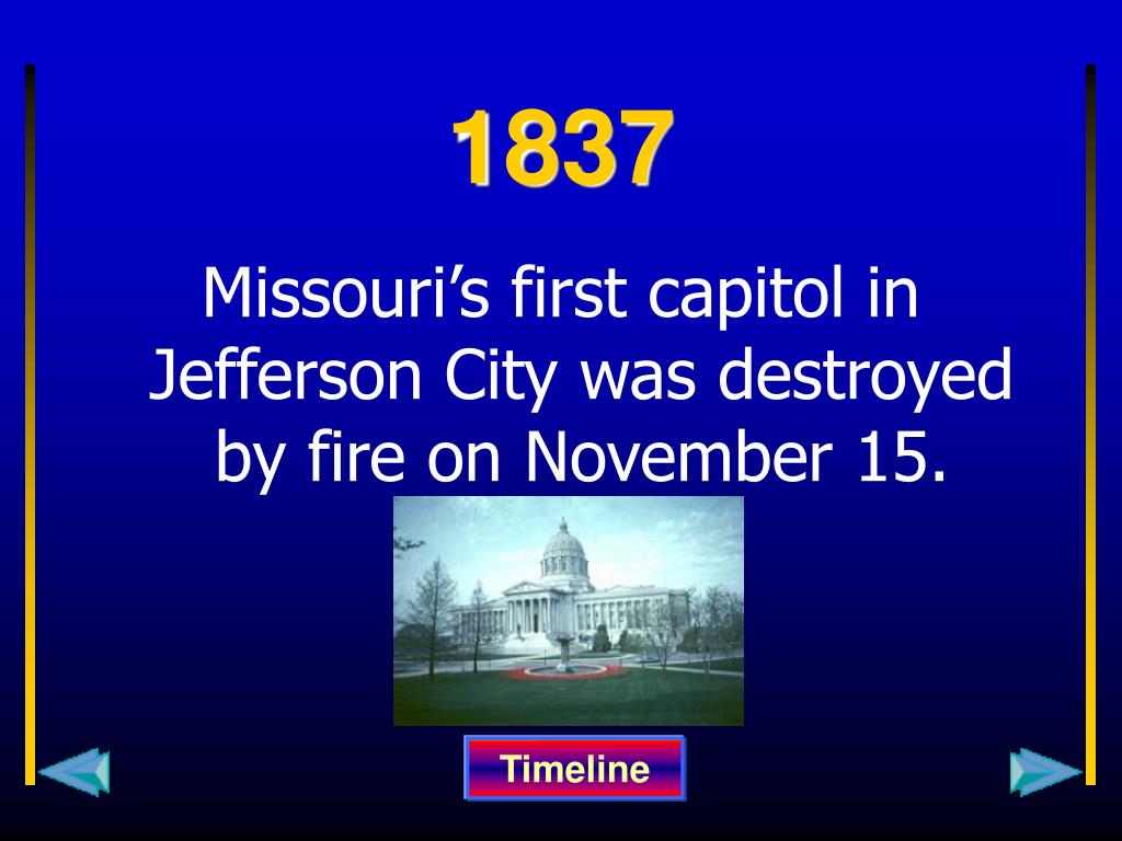 PPT - Missouri History Timeline 1673-1965 PowerPoint Presentation, free ...