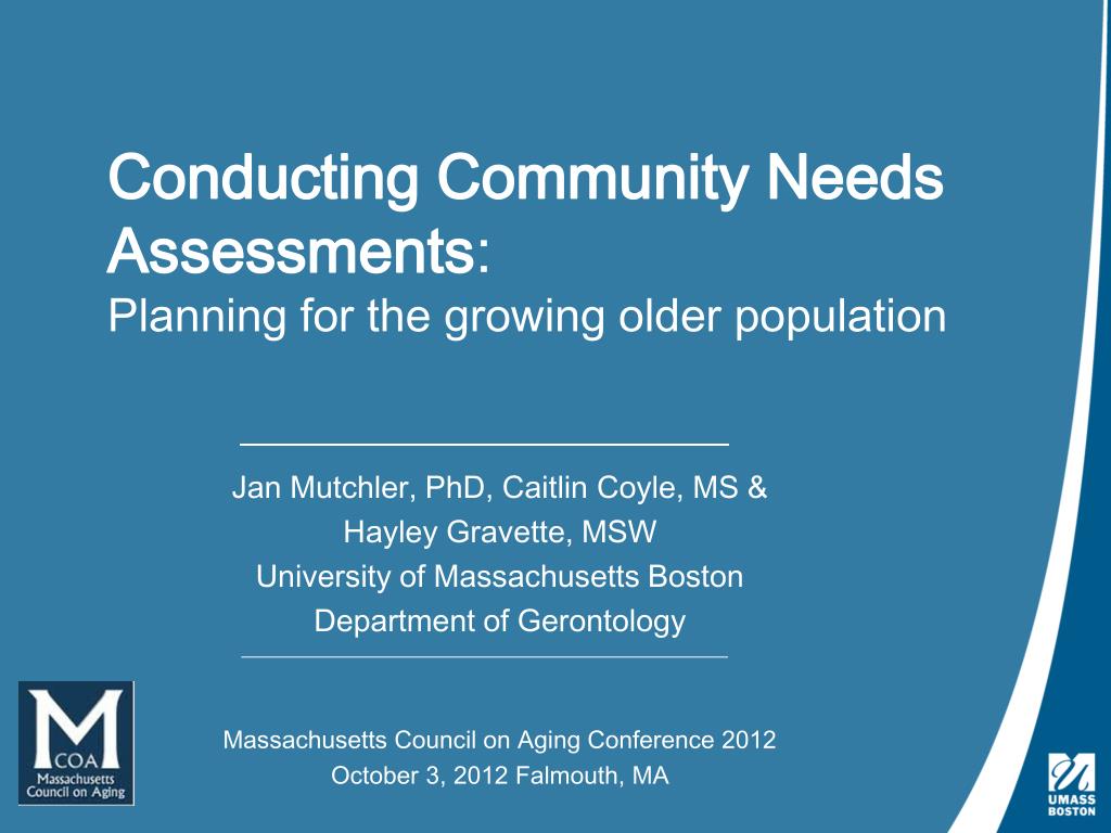 PPT - Conducting Community Needs Assessments : Planning for the growing ...