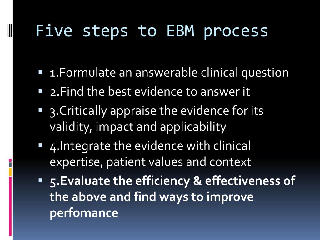 PPT - evidence based medicine IN THE 21 ST CENTURY PowerPoint ...
