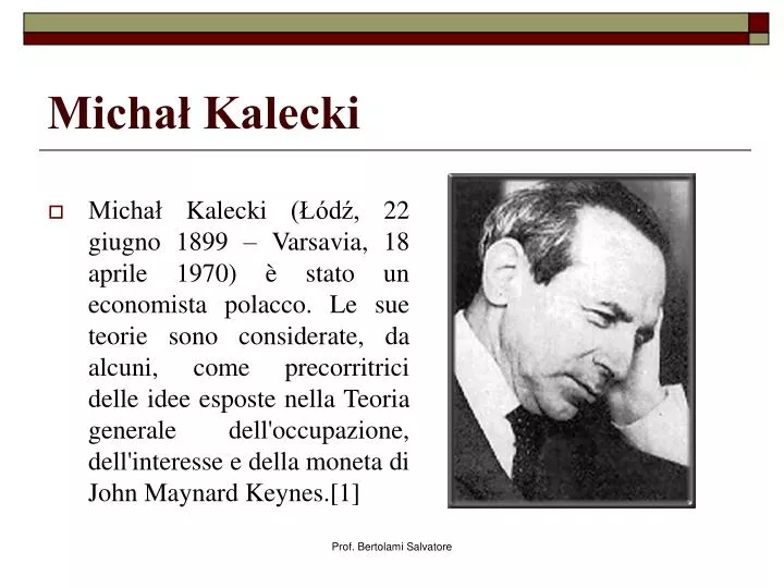PPT - Michał Kalecki PowerPoint Presentation, free download - ID:1762462