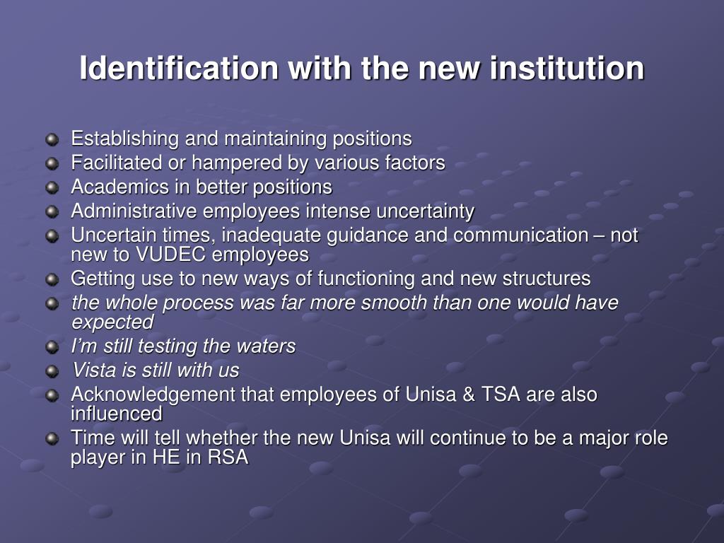 PPT - The changing higher education landscape: Establishing a new ...