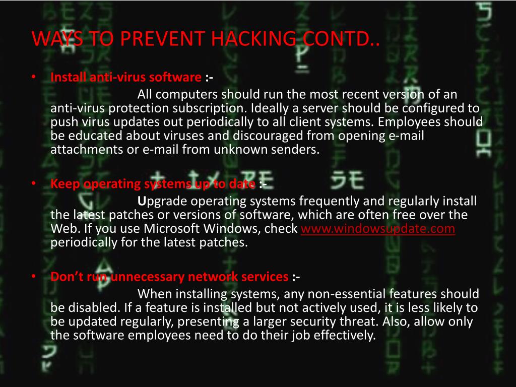 PPT - HACKING AND WAYS TO PREVENT HACKING PowerPoint Presentation, free ... PPT - HACKING AND WAYS TO PREVENT HACKING PowerPoint Presentation, free ...