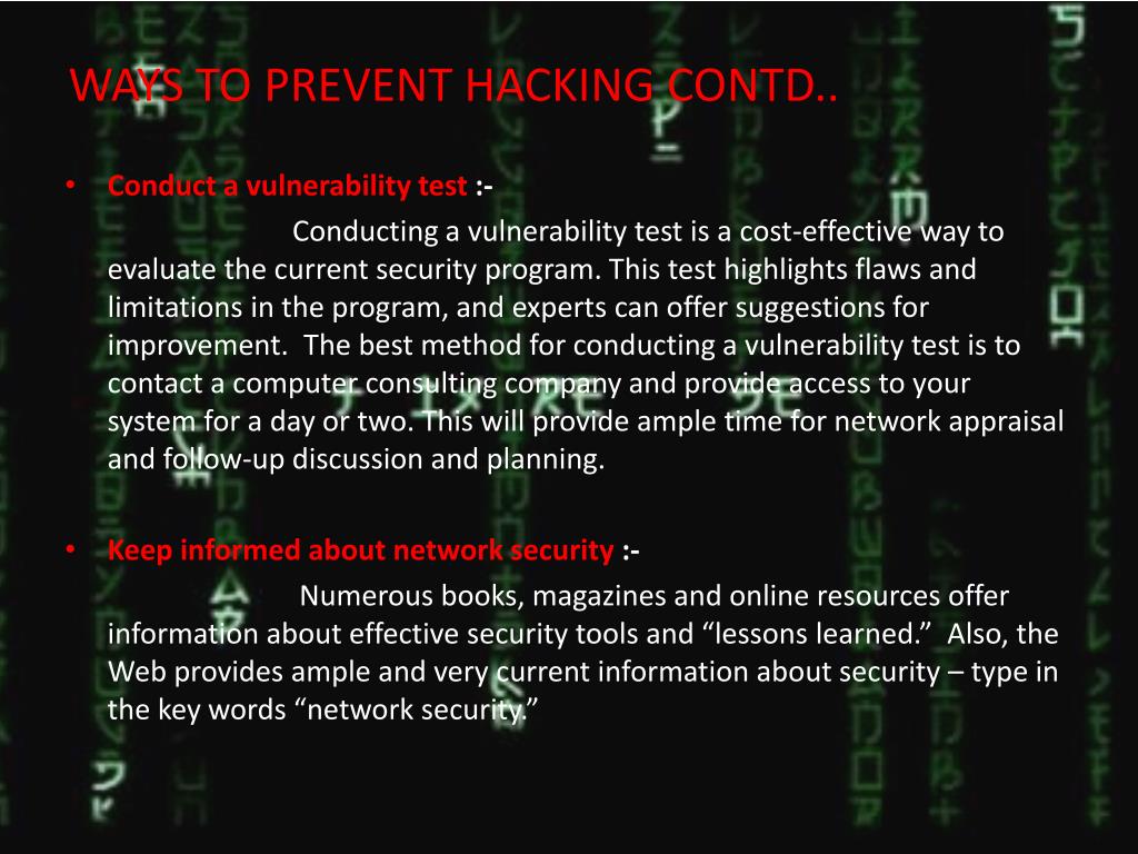 PPT - HACKING AND WAYS TO PREVENT HACKING PowerPoint Presentation, free ... PPT - HACKING AND WAYS TO PREVENT HACKING PowerPoint Presentation, free ...