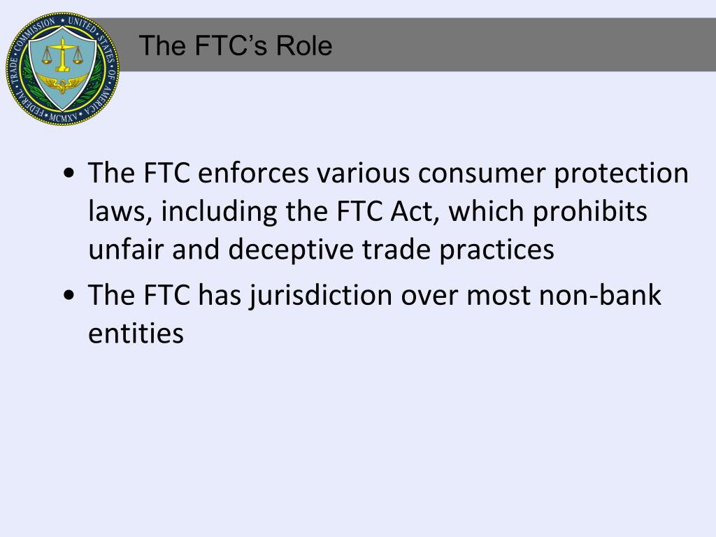 PPT - FEDERAL TRADE COMMISSION PowerPoint Presentation, free download ...