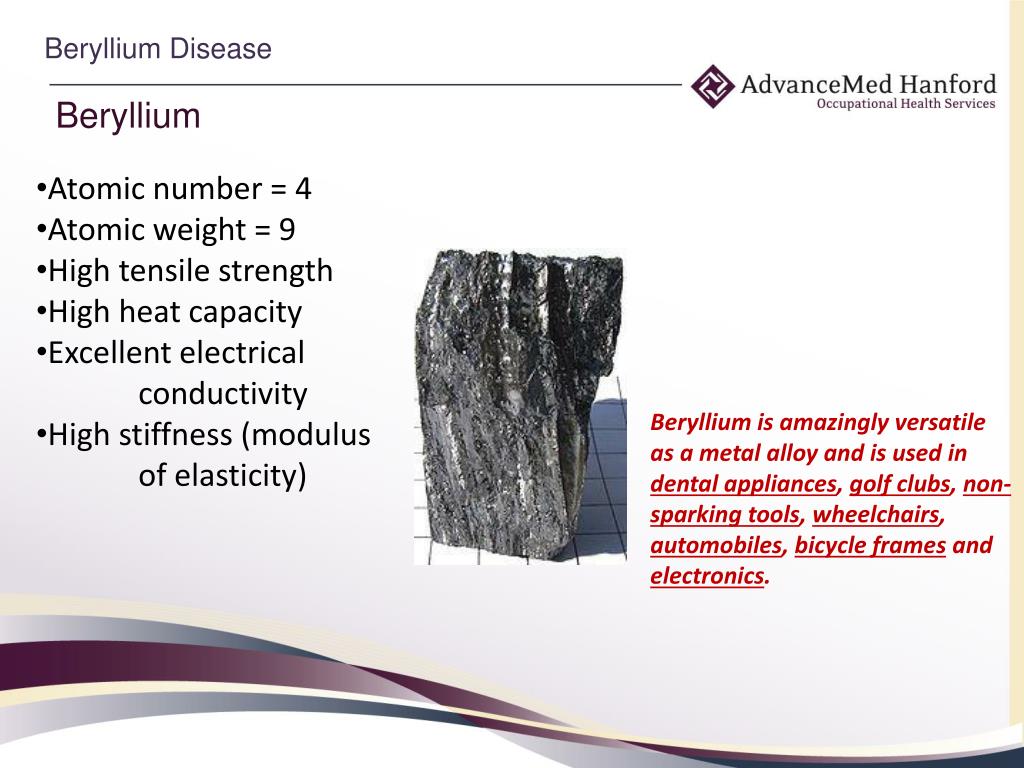 PPT - Beryllium Disease: Increasing Awareness/Protecting Worker Health ...