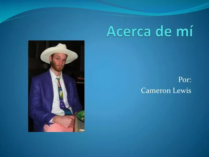PPT - Acerca de mí PowerPoint Presentation, free download - ID:1764166