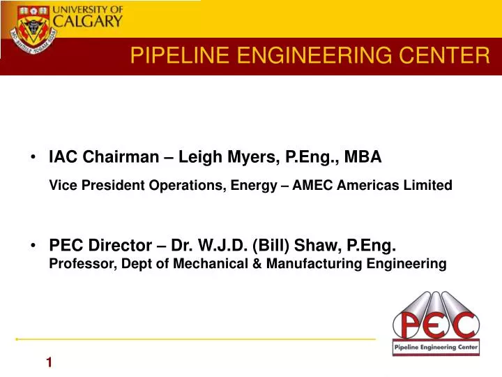 PPT - PIPELINE ENGINEERING CENTER PowerPoint Presentation, free ...
