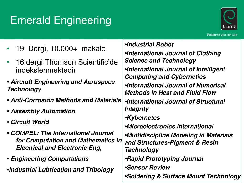 PPT - Emerald Management eJournals Kahramanmara ş S ü t çü İmam ...