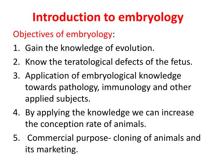 PPT - Introduction to Embryology PowerPoint Presentation - ID:1764443