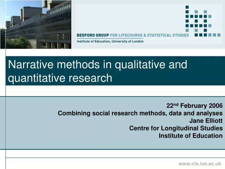 Narrative Qualitative Design