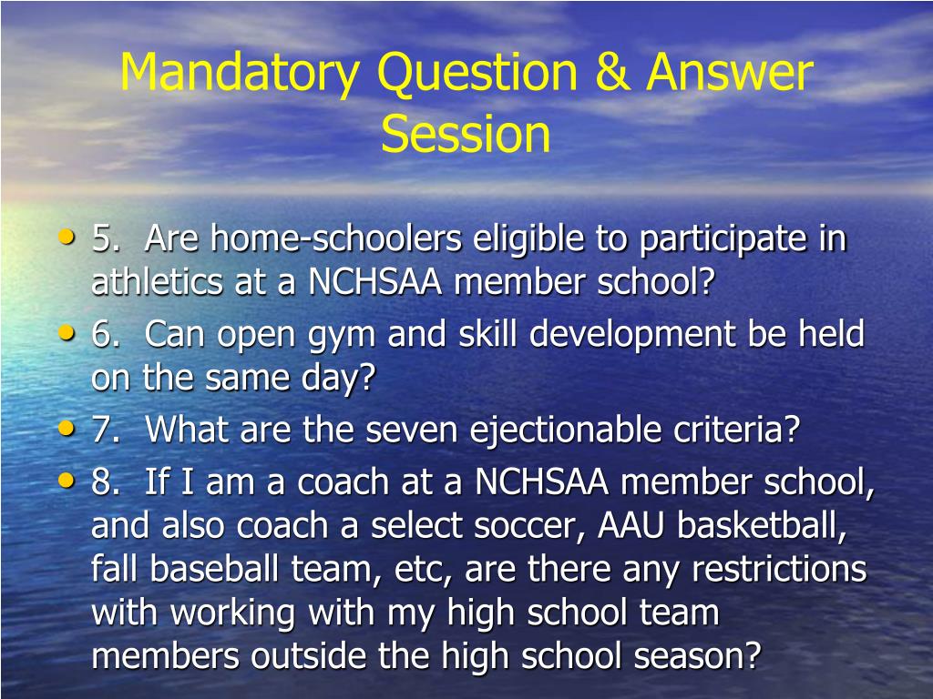 PPT - NORTH CAROLINA HIGH SCHOOL ATHLETIC ASSOCIATION PowerPoint ...