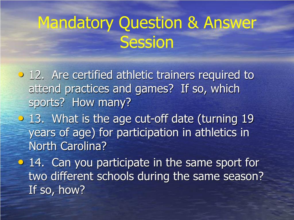 PPT - NORTH CAROLINA HIGH SCHOOL ATHLETIC ASSOCIATION PowerPoint ...