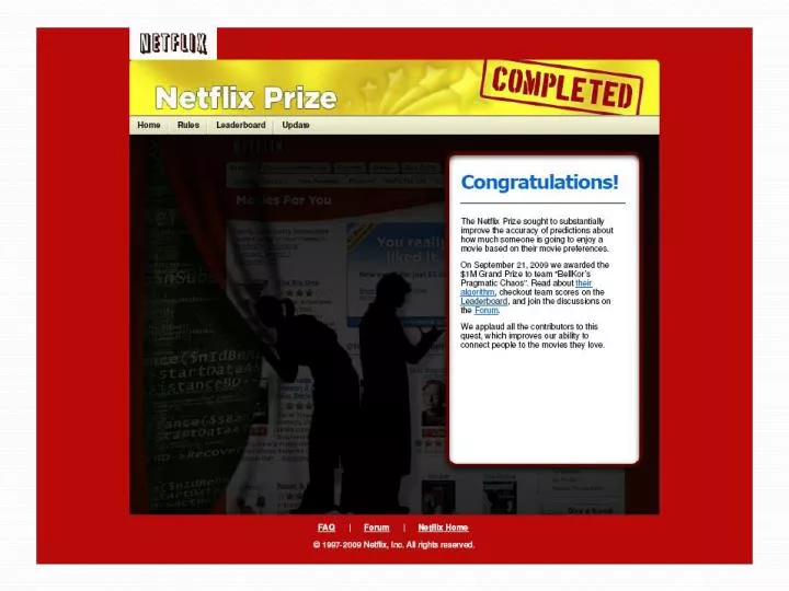 PPT - The Netflix Prize Contest PowerPoint Presentation, free download ...