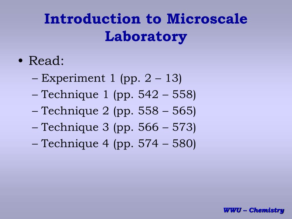 PPT - Chemistry 354 Organic Chemistry Laboratory I PowerPoint ...