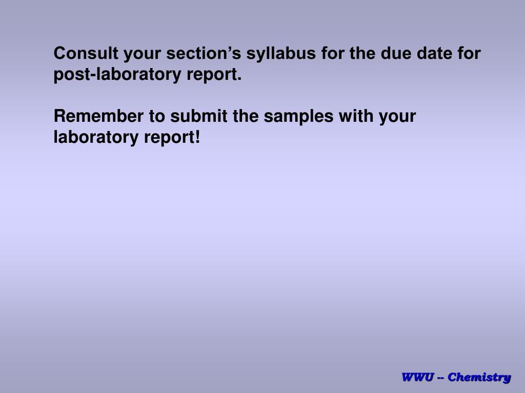 PPT - Chemistry 354 Organic Chemistry Laboratory I PowerPoint ...