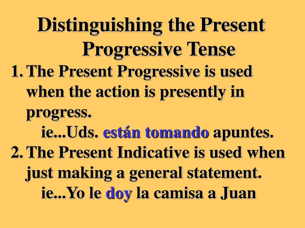 PPT - Spanish Verb Tenses Ch. 10-1 PowerPoint Presentation, free ...