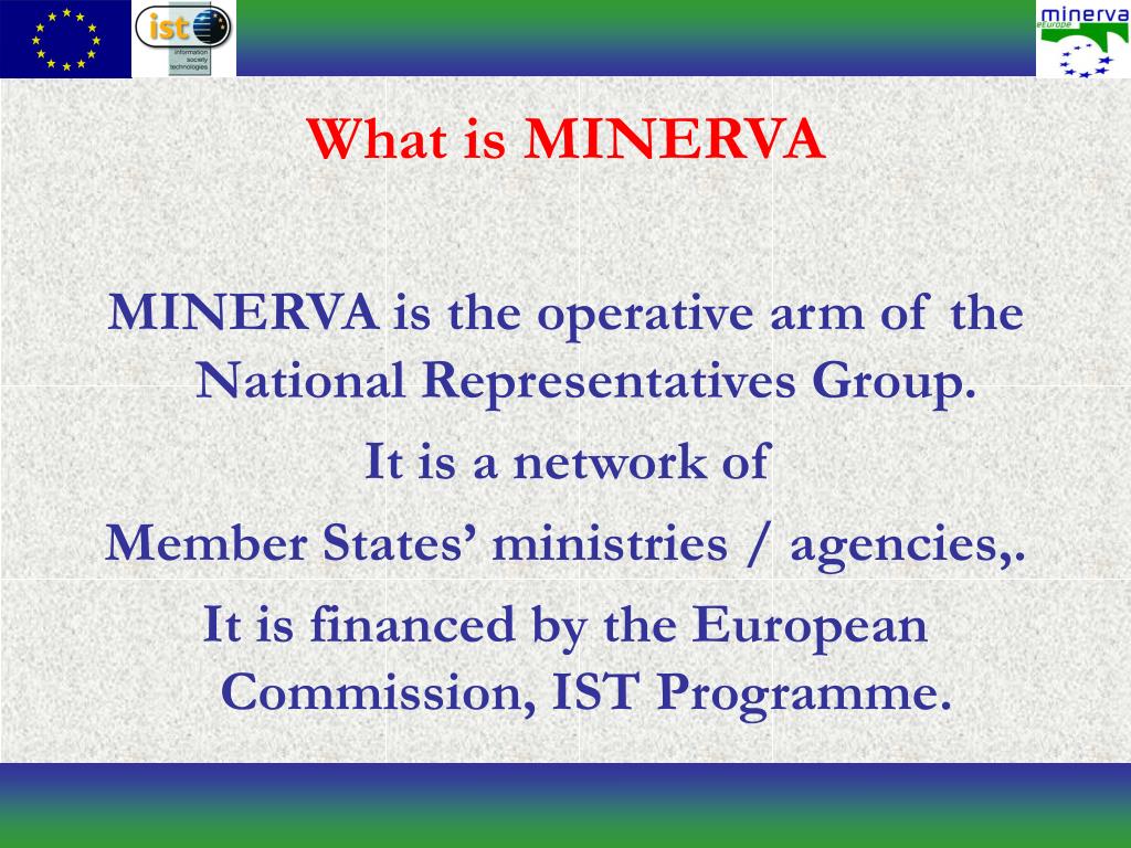 PPT - The MINERVA framework Antonella Fresa Berlin, 31 August 2004 ...