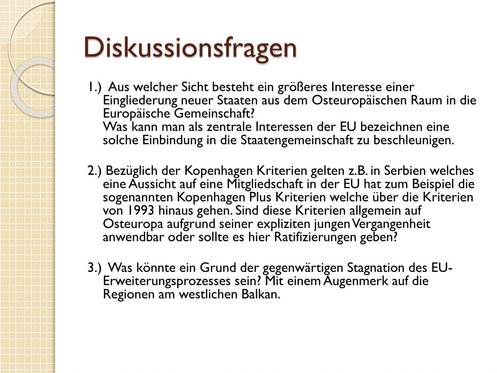 PPT - Die europäische Integration als Prozess der Erweiterung ...