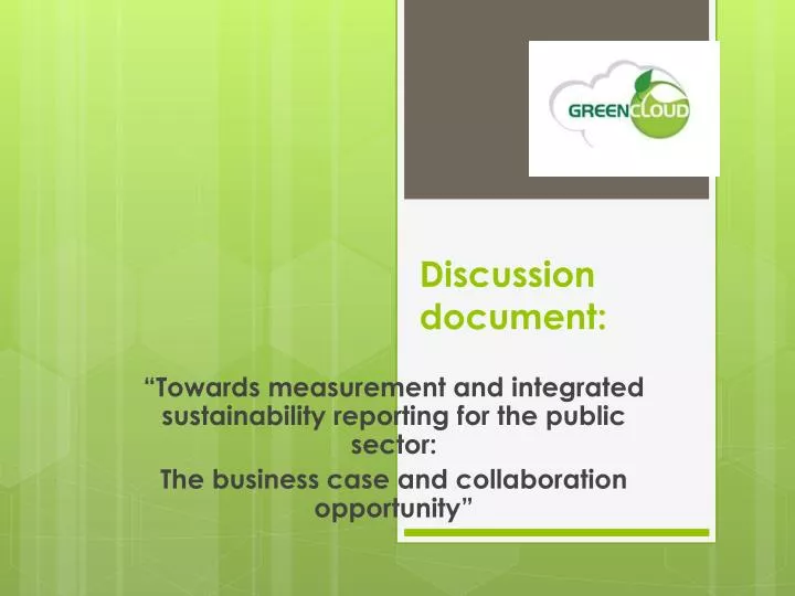 PPT - Discussion document: PowerPoint Presentation, free download - ID ...