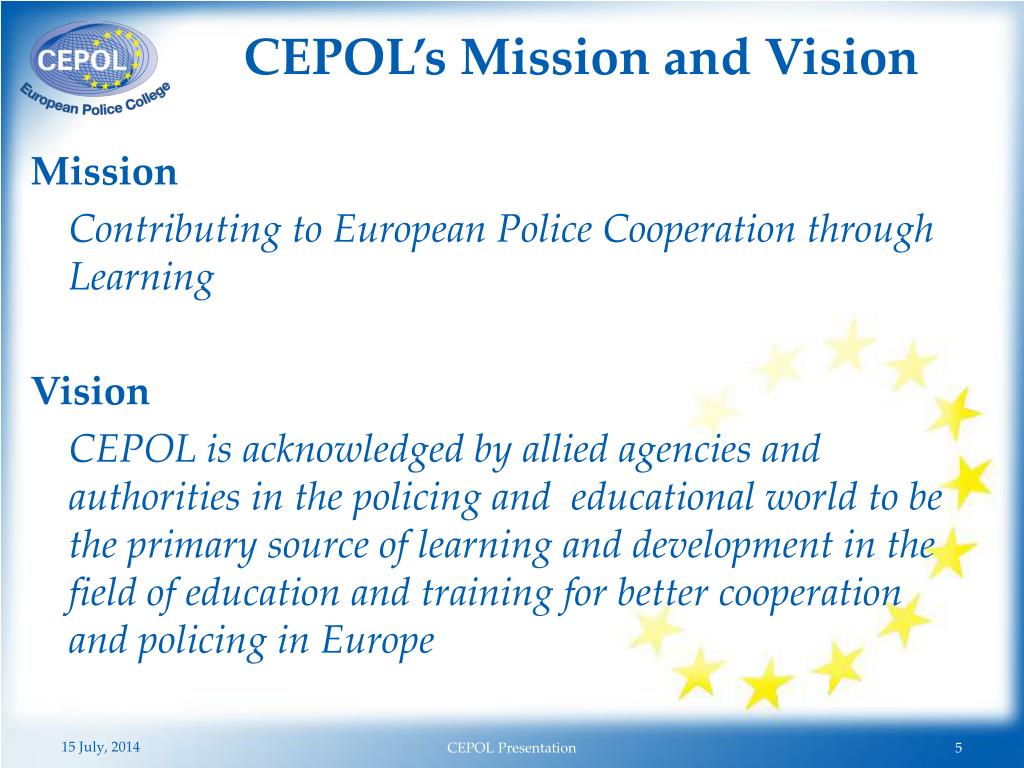 PPT - CEPOL - European Police College PowerPoint Presentation, free ...