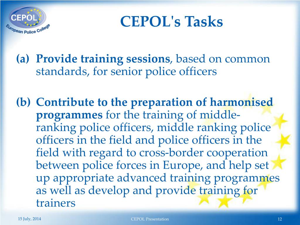 PPT - CEPOL - European Police College PowerPoint Presentation, free ...