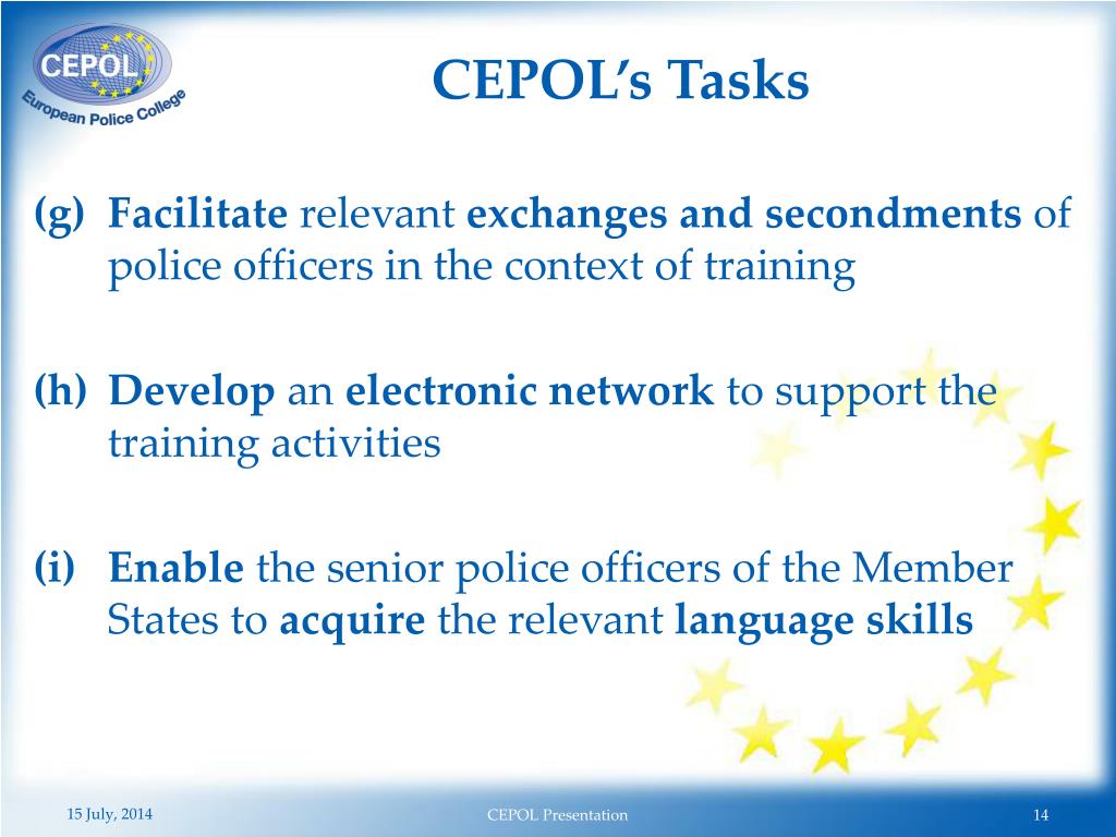 PPT - CEPOL - European Police College PowerPoint Presentation, free ...