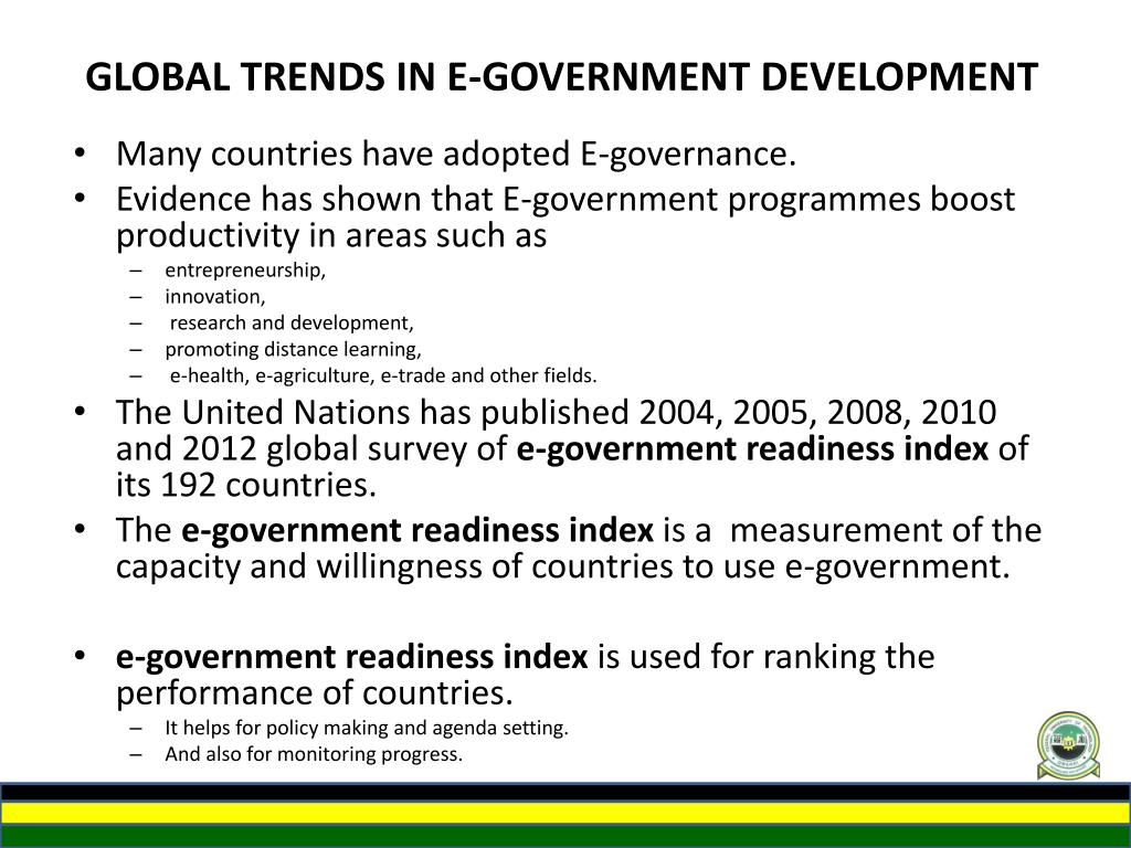 PPT - IMPERATIVES OF E-GOVERNMENT AND THE FUTURE OF NIGERIA PowerPoint ...