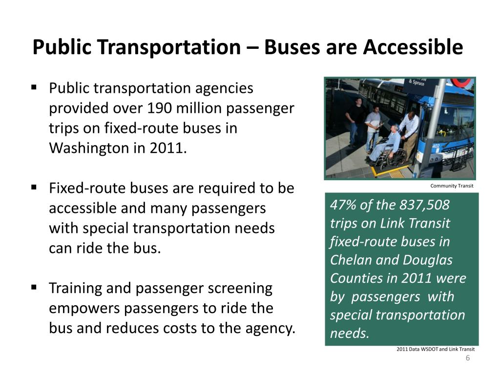 PPT - Public Transportation & Persons With Special Transportation Needs ...
