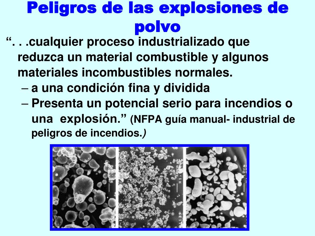 PPT - Curso referente al polvo inflamable para empleados que trabajan ...
