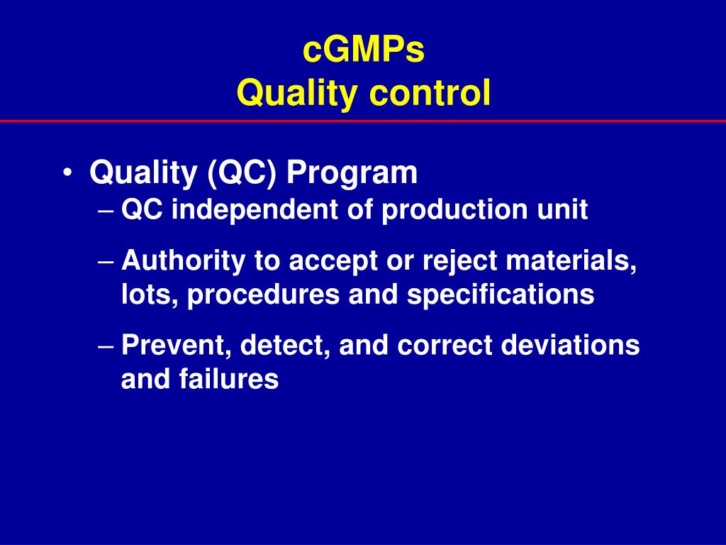 PPT - The chemistry, manufacturing and controls (CMC) section of a gene ...