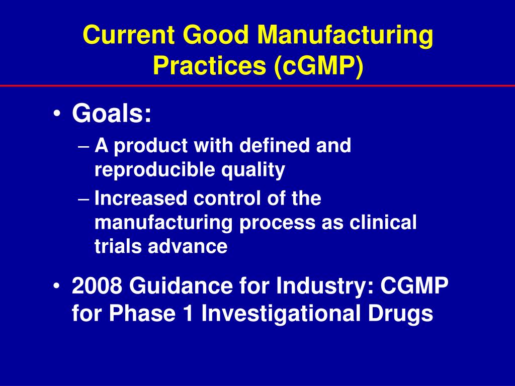 PPT - The chemistry, manufacturing and controls (CMC) section of a gene ...
