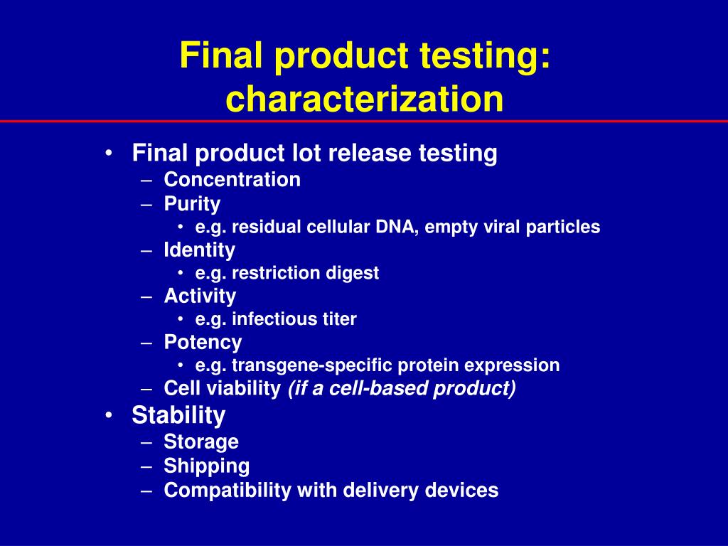 PPT - The chemistry, manufacturing and controls (CMC) section of a gene ...