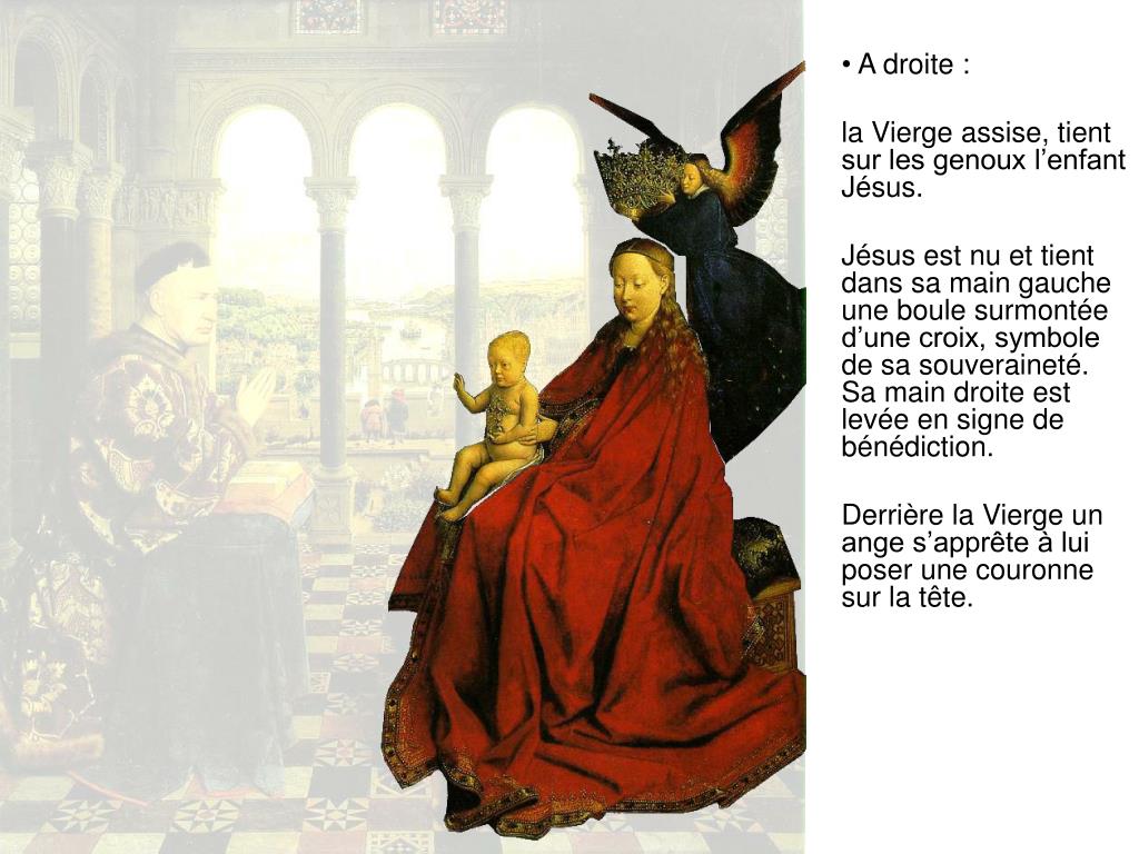 PPT - La vierge au chancelier Rolin Tableau de Jan Van Eyck, vers 1435 ...