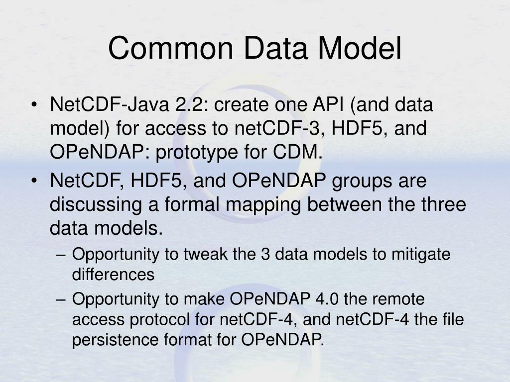 Ppt Netcdf Java Version 22 Common Data Model Powerpoint Presentation Id1769710
