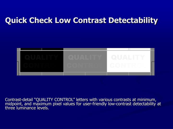 PPT - Medical Display Testing and Quality Control PowerPoint ...