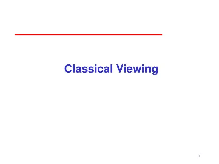 PPT - Classical Viewing PowerPoint Presentation, free download - ID:1771006
