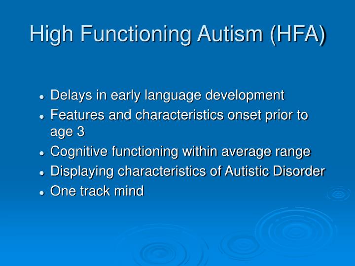 PPT - Asperger’s Syndrome and High Functioning Autism PowerPoint ...