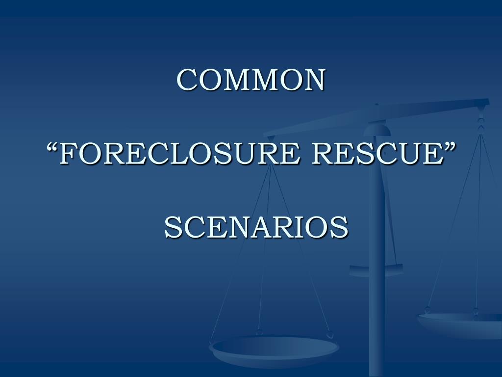 PPT - Foreclosure Scams and Fraud, and Loan Mods Oregon Department of ...