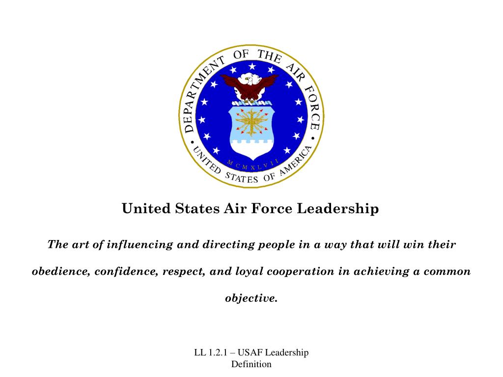 PPT - United States Air Force Leadership PowerPoint Presentation, free ...