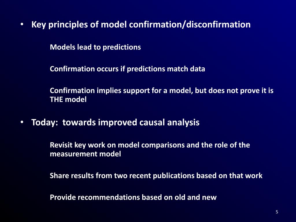 PPT - Causal Analysis and Model Confirmation Dr. Larry J. Williams Dean ...